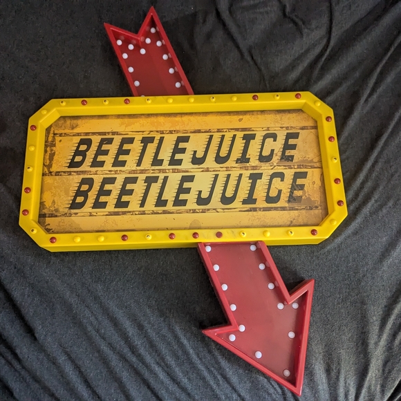 Spirit | Holiday | Beetlejuice Marquis Light Up Sign | Poshmark